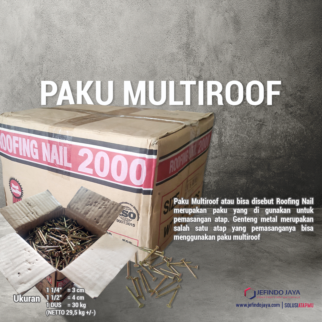 Paku Multiroof/Paku Roofing – Jefindo Jaya